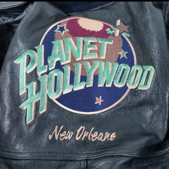 Jackets & Coats | Vintage Planet Hollywood Leather Jacket | Poshmark